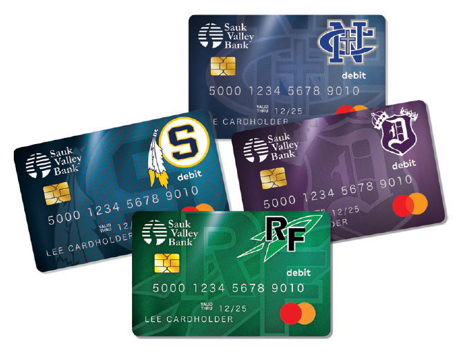 School Spirit Cards | Sauk Valley Bank