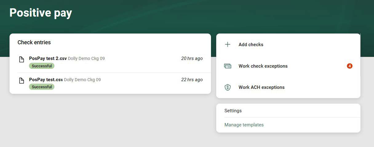 Working Check and ACH Exceptions | Sauk Valley Bank