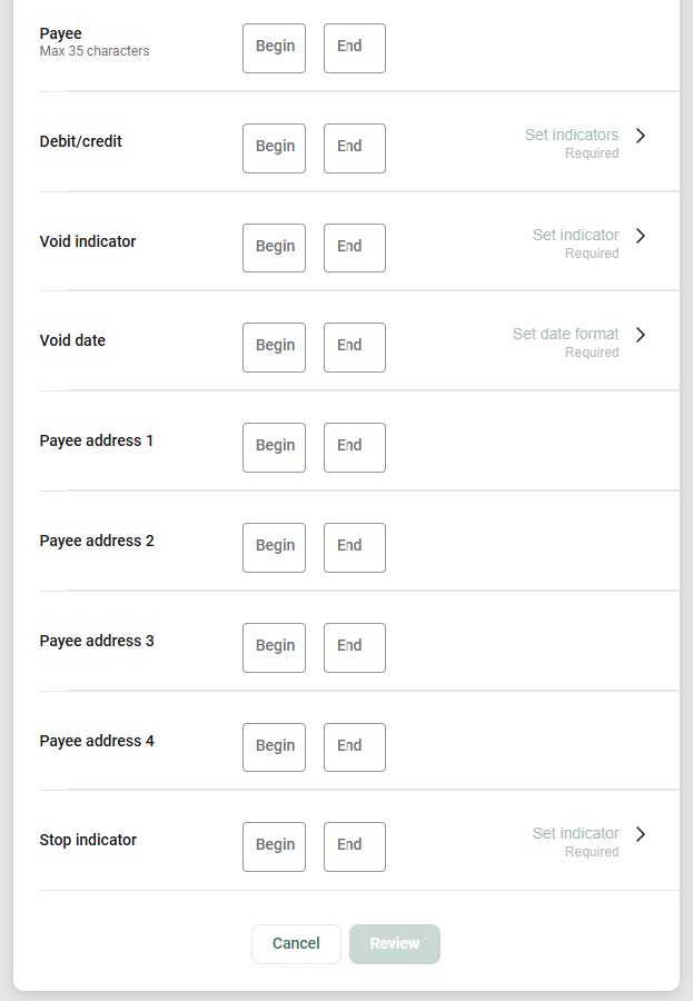 Setting Up and Editing Upload File Format | Sauk Valley Bank